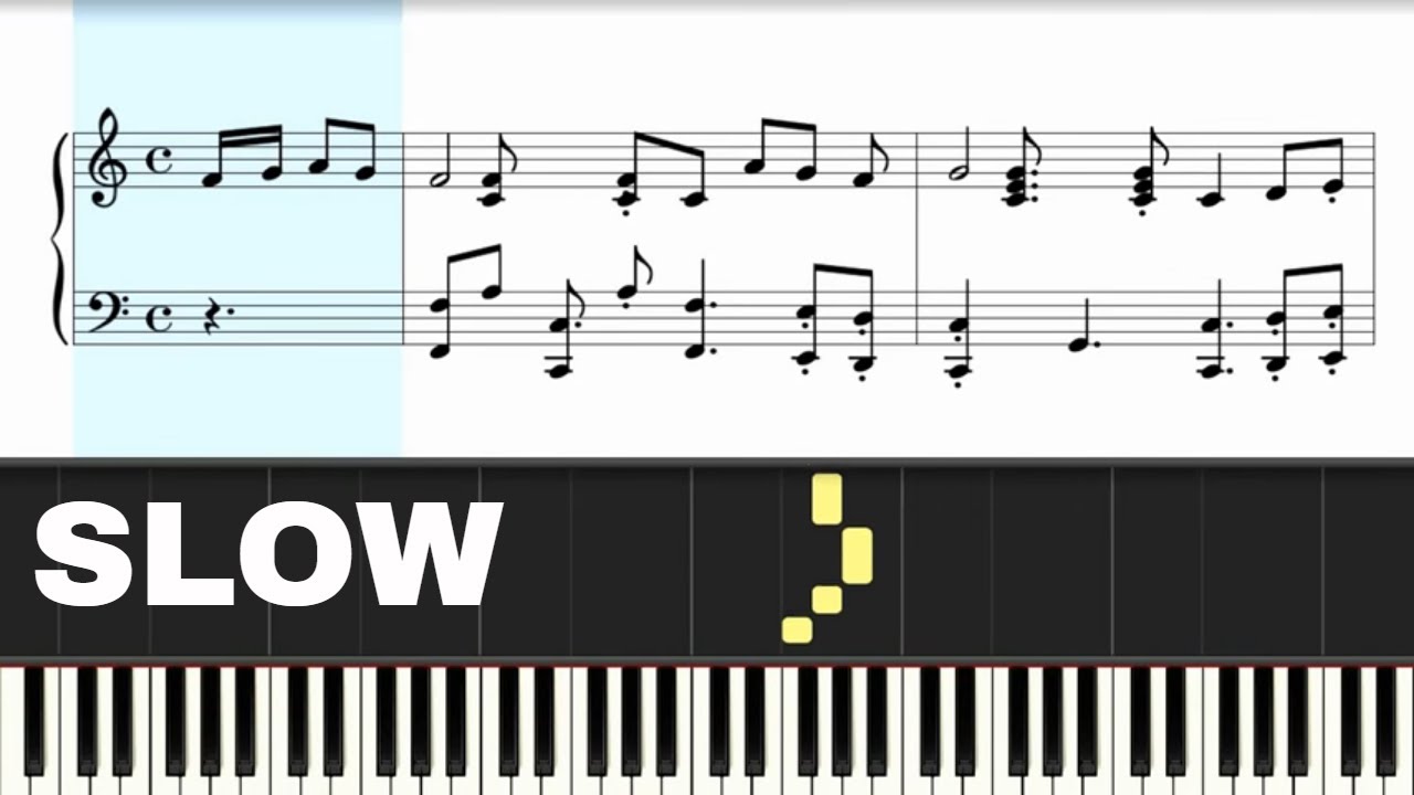 Over There - WW1 - Piano SLOW - 4th OF JULY - YouTube
