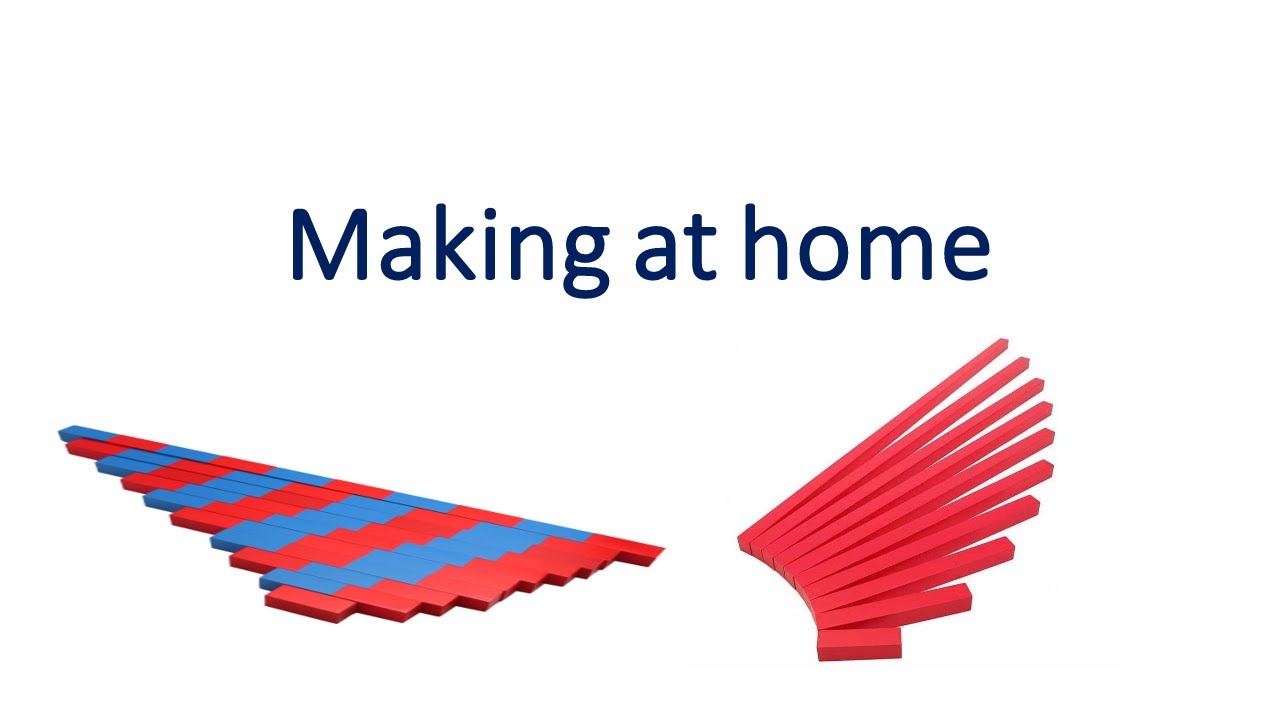 Making of long n red rods |Long Rods-Montessori|Red Rods-Montessori ...