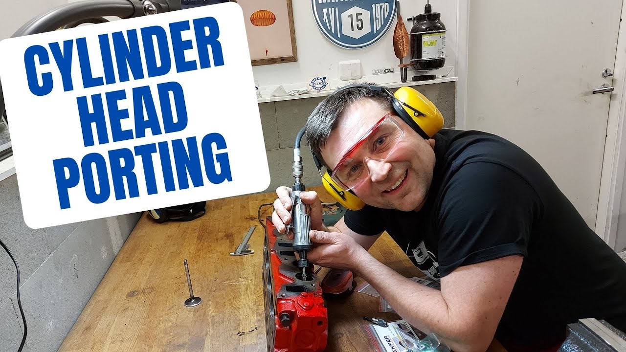 Volvo b20 cylinder head porting | First time ever | Volvo 142 | - YouTube