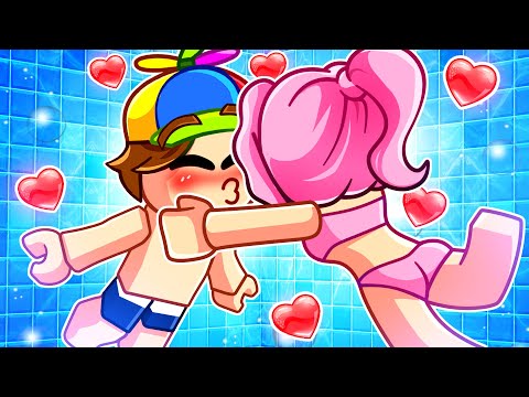 I KISSED My CRUSH At A POOL PARTY In Roblox Snapchat!