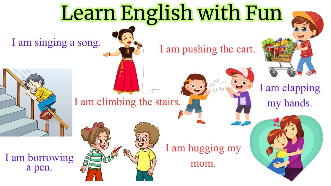Learn English with Fun and Easy Phrases |Daily Action Sentences for ...