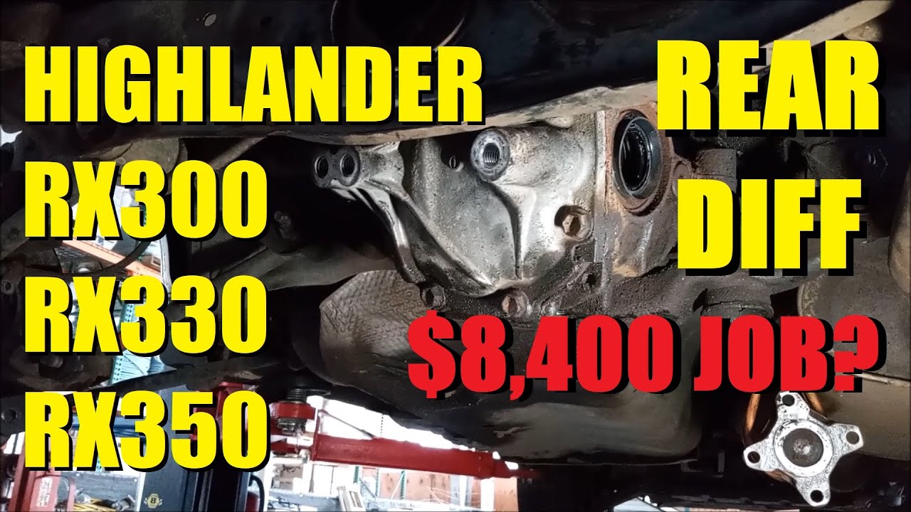 How to Replace the Rear Differential - Lexus RX350 RX330 RX300 Toyota ...