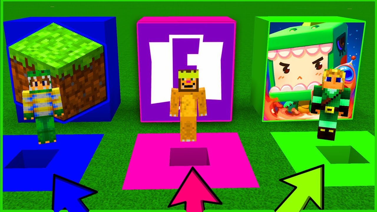 NO ELIJAS EL AGUJERO EQUIVOCADO EN MINECRAFT MINI WORLD VS MINECRAFT ...