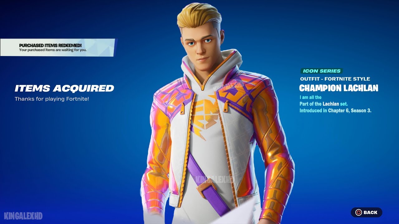 How To Get Champion Lachlan Skin FREE In Fortnite! (LEGO Champion ...