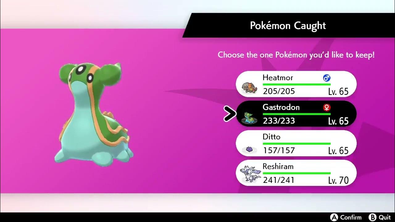 Shiny Gastrodon (East Sea) - Shiny Dynamax Adventure - Pokemon Sword and Shield - YouTube