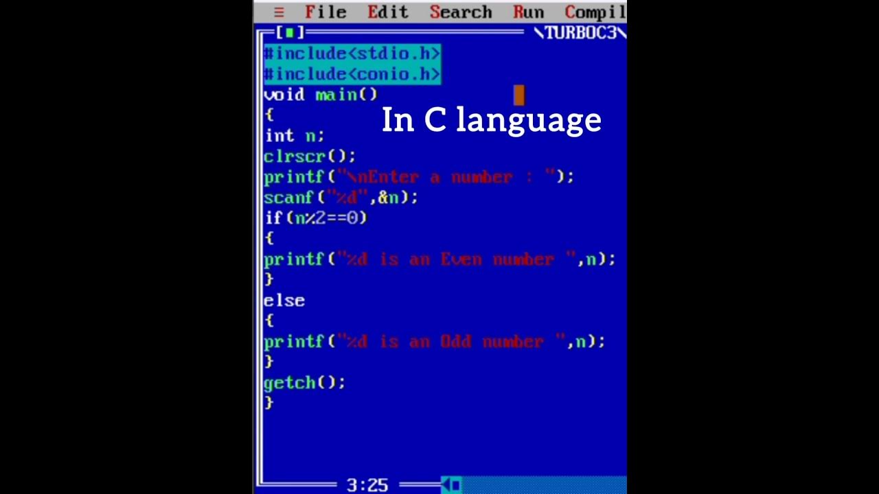 Odd Even C Coding Coder Programming Learn Programs Computer C