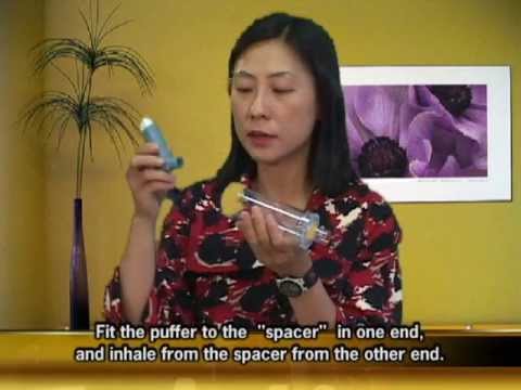 Asthma Inhaler Technique Cantonese - YouTube