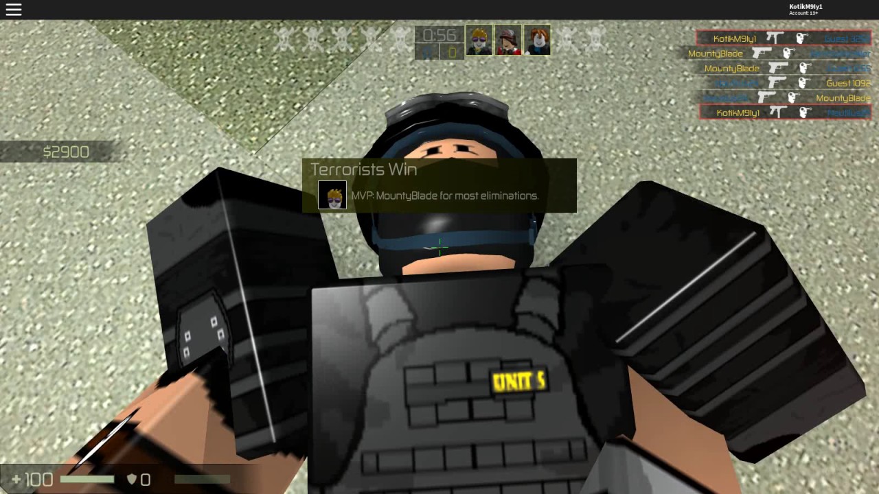 Играем в ROBLOX CS-GO - YouTube