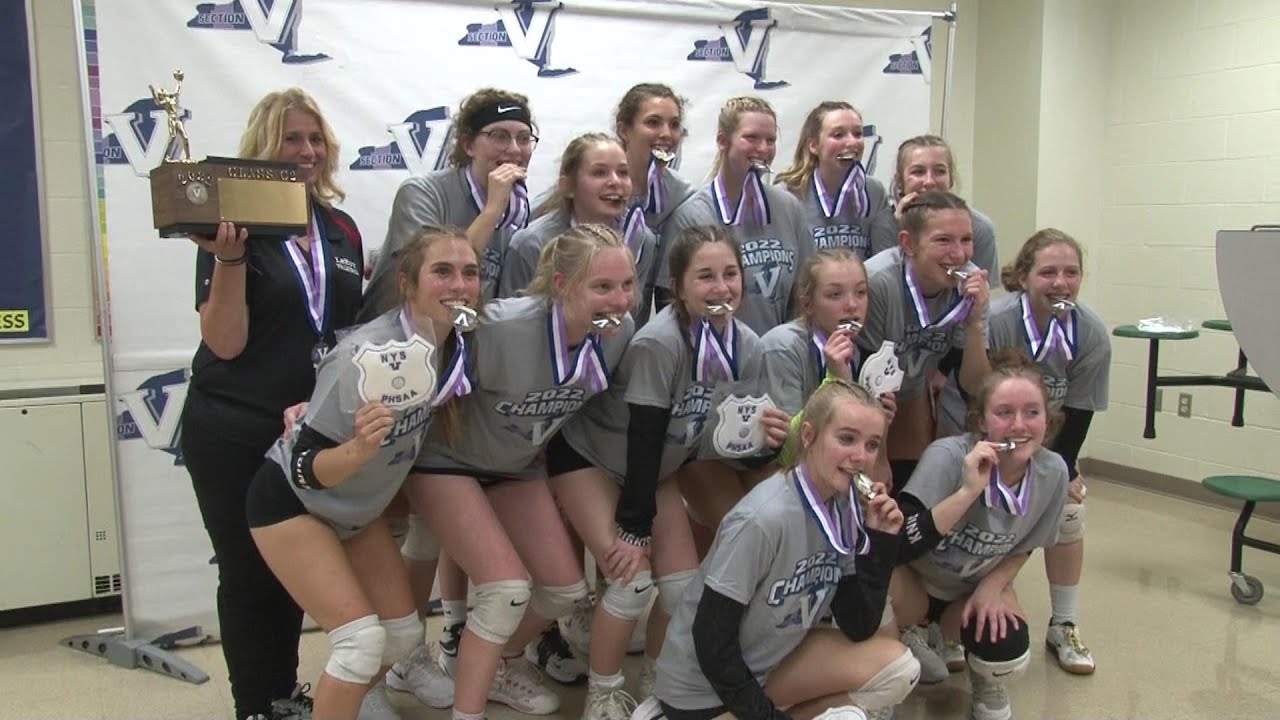 The LeRoy Knights Girls Volleyball team claim the Class C Title ...