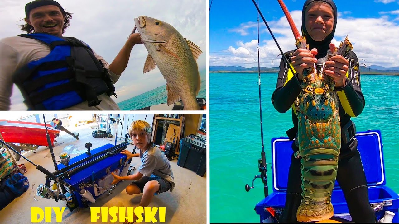 DIY FISHSKI Test, Homemade fishing esky icebox for JETSKI (Giant ...