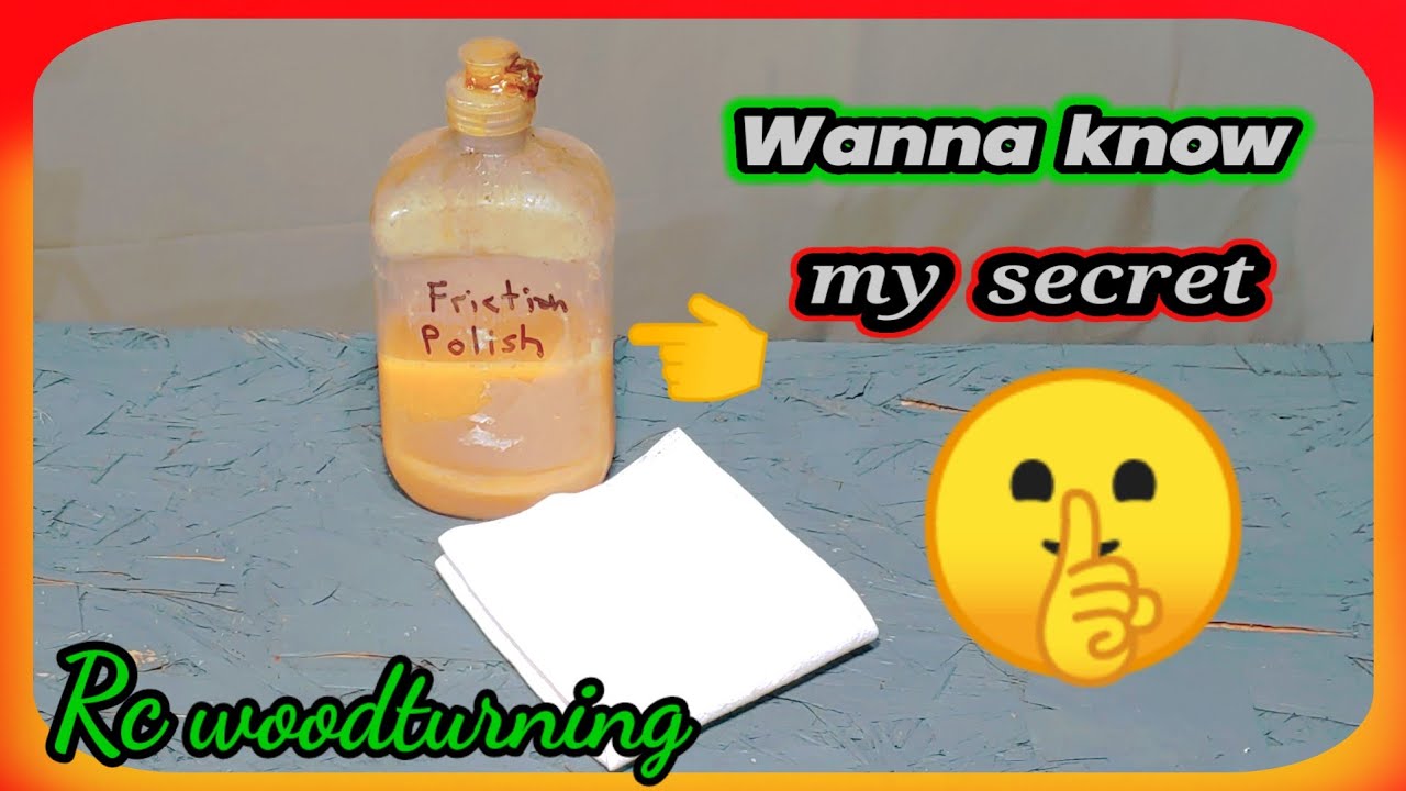 wood turning my friction polish mix & application - YouTube