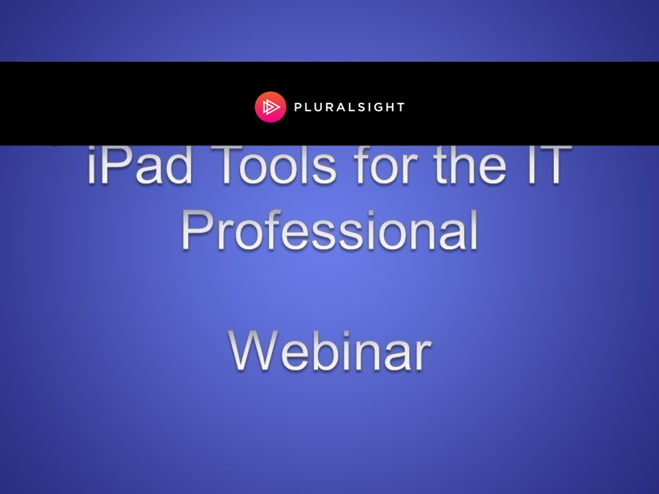 iPad Tools For The IT Professional - YouTube