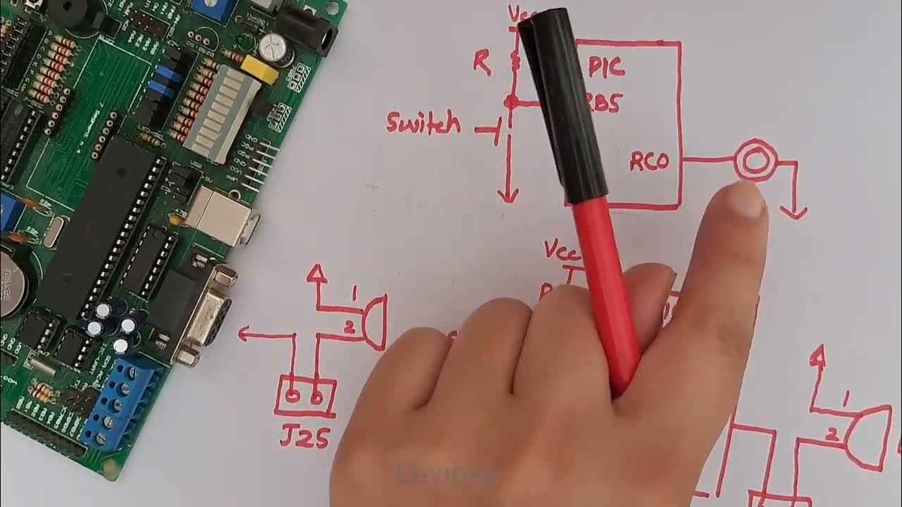 Interfacing a Buzzer with PIC18F4550 Microcontroller || Development Board - YouTube