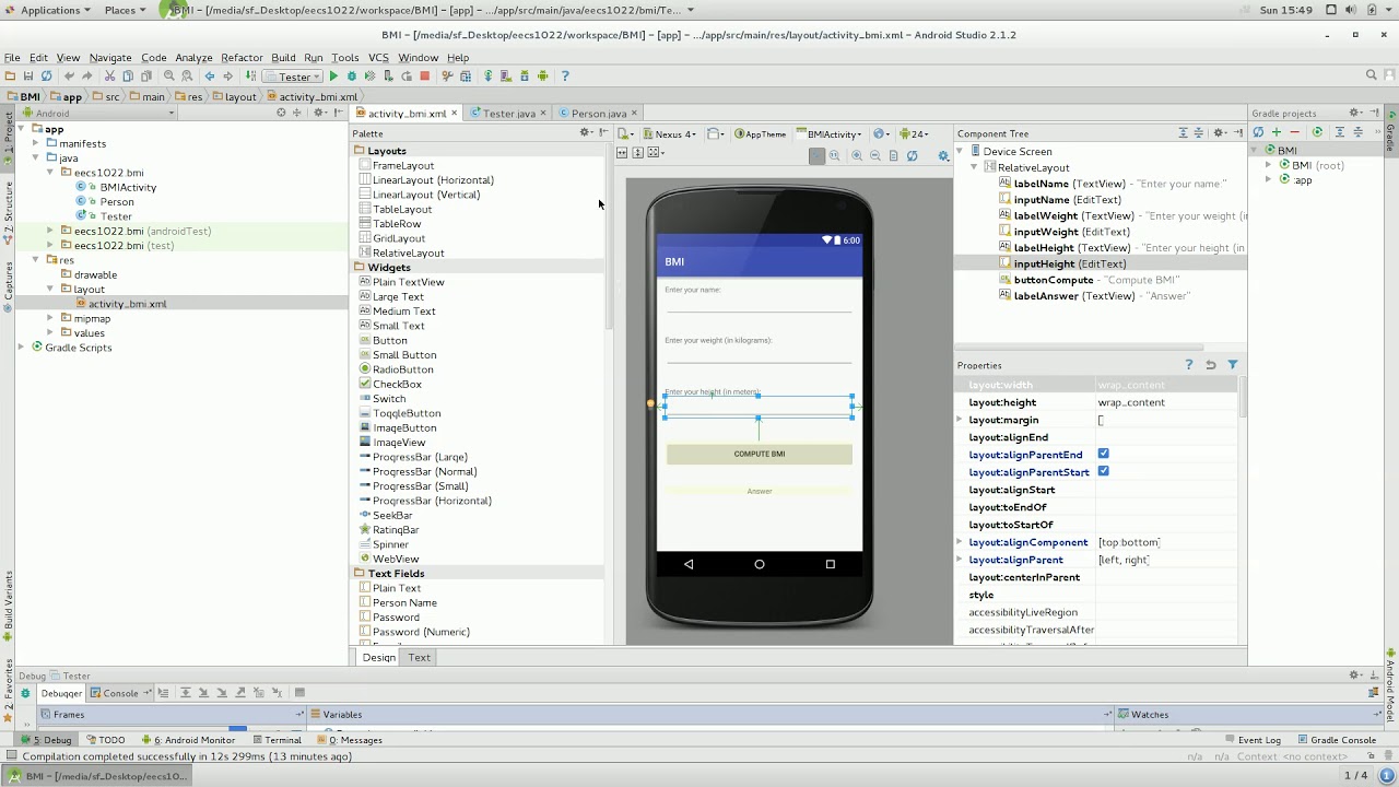 CS1A 15 Declare a Person class, Declare Person's Attributes, and Crate ...