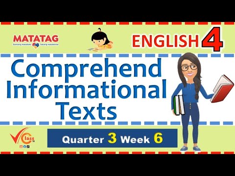English 4 Quarter 3 Week 6 Revised K-12 | Comprehend Informational ...