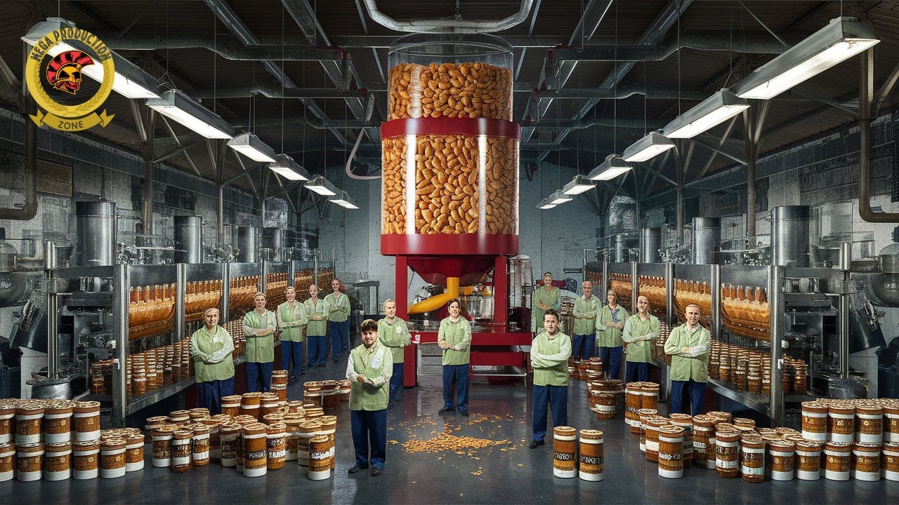 How Peanut Butter Made In Factory Process | Peanut Butter Factory ...