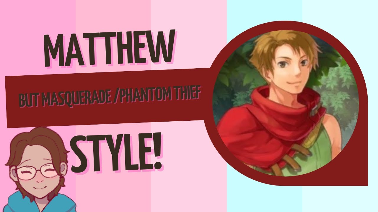 Drawing Matthew (AGAIN!!!) but in masquerade/phantom thief style! - YouTube