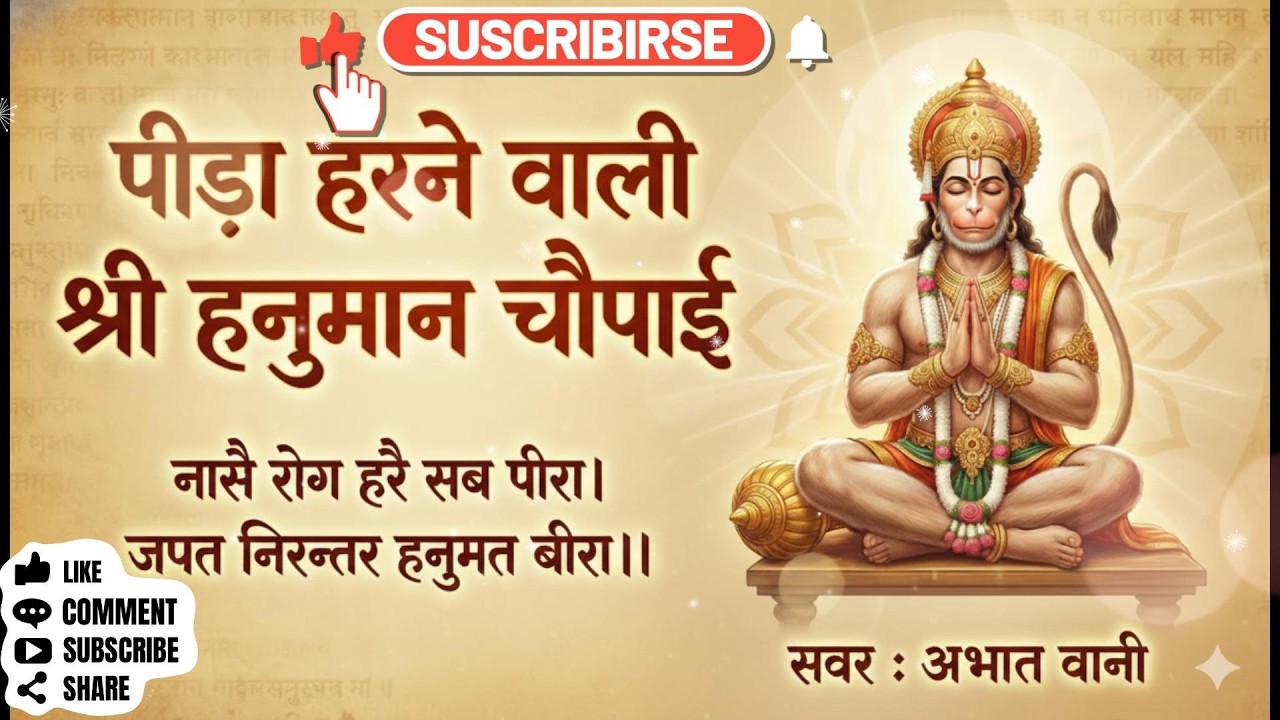 हनुमान चौपाई : नासे रोग हरे सब पीरा जपत निरंतर हनुमत बीरा | Nase Rog ...