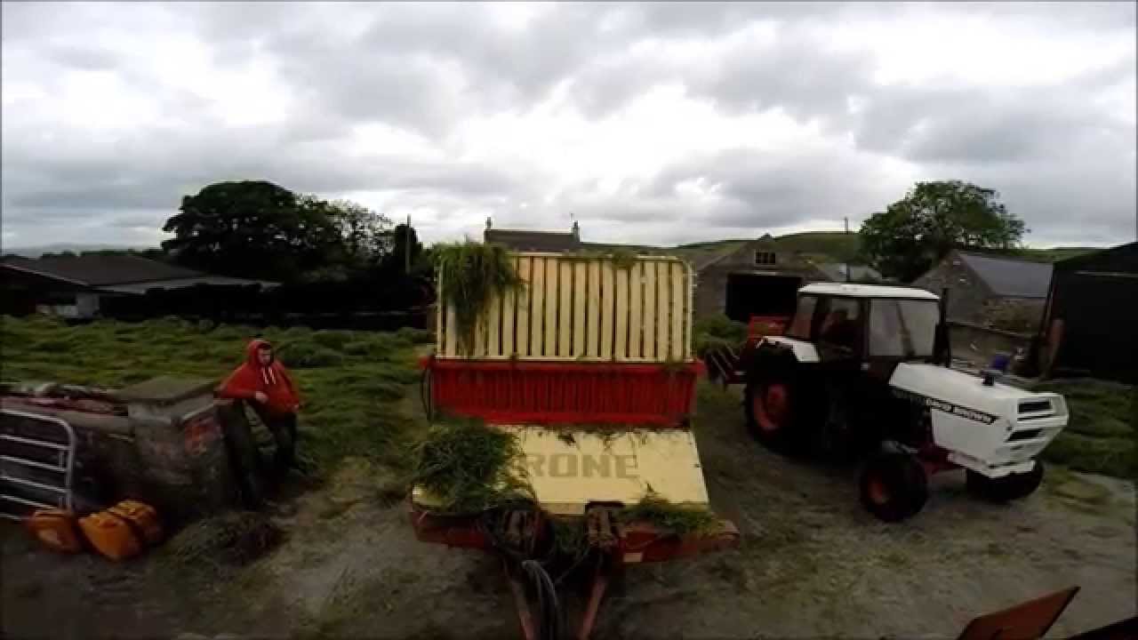 Silage with Krone wagon and fiat 110-90 - YouTube