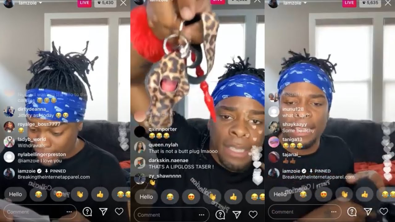 GOTDAMNZO/IAMZOIE PO BOX OPENING ON IG LIVE|HILARIOUS😂😂|05.11.2020 ...