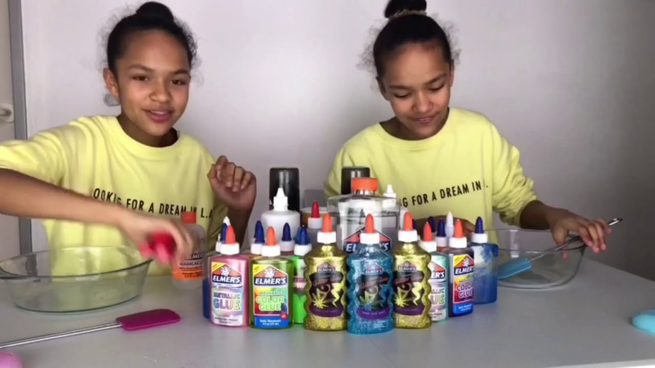 who can make the best slime challenge !! - YouTube
