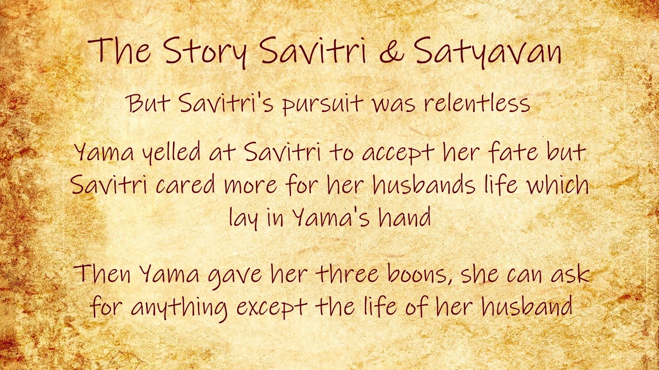 Story 55 The Story of Savitri & Satyavan - YouTube