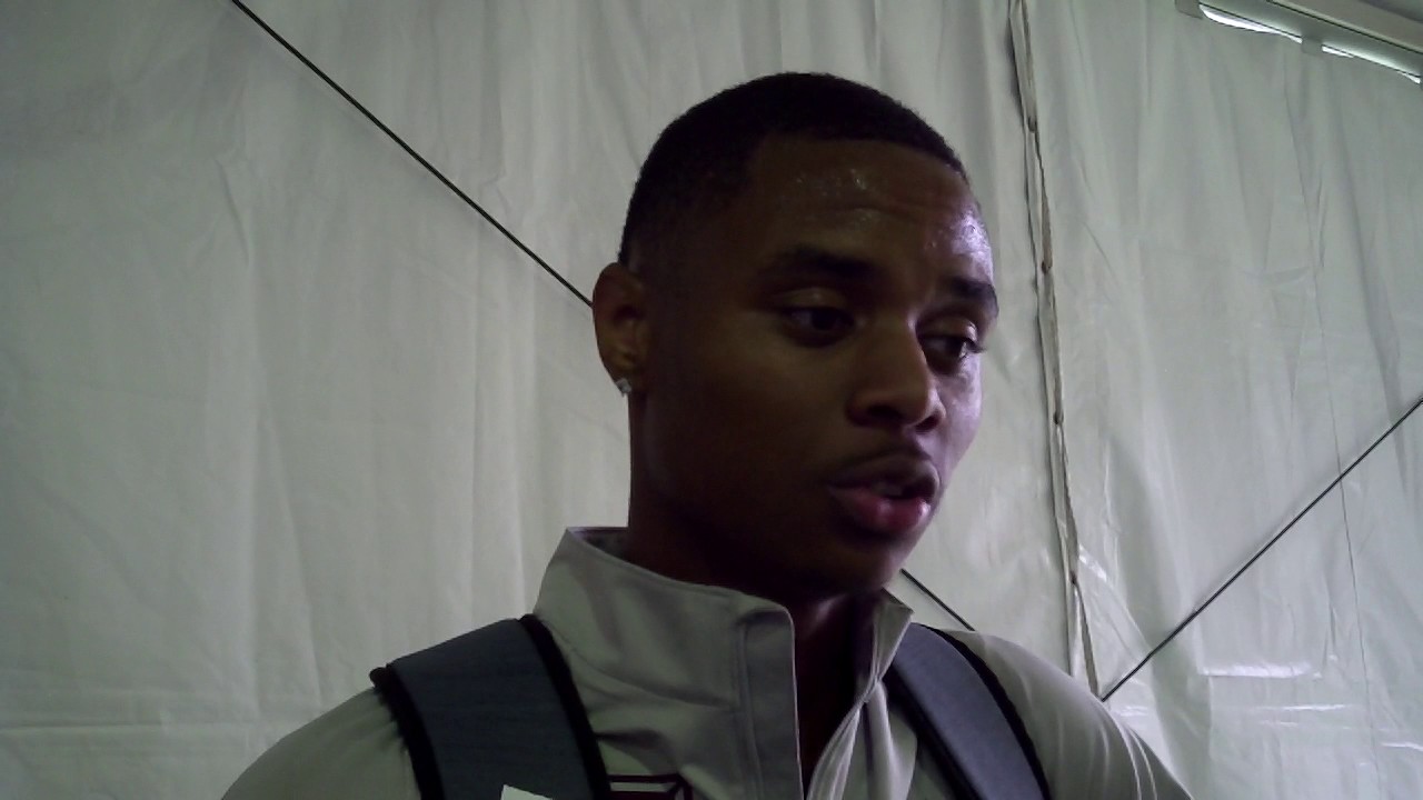 Texas A&M true frosh Devin Dixon after qualifying for 2017 NCAA 800 final - YouTube