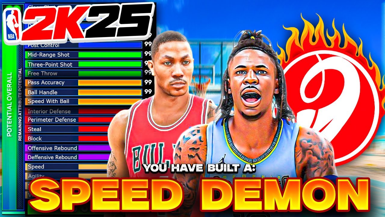 ASMR // NBA 2K25 "SPEED DEMON" GETS CONTACT DUNKS, LIMITLESS RANGE+HOF ...