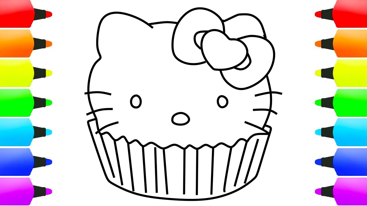hello kitty coloring pages for kids | learn draw and coloring hello ...