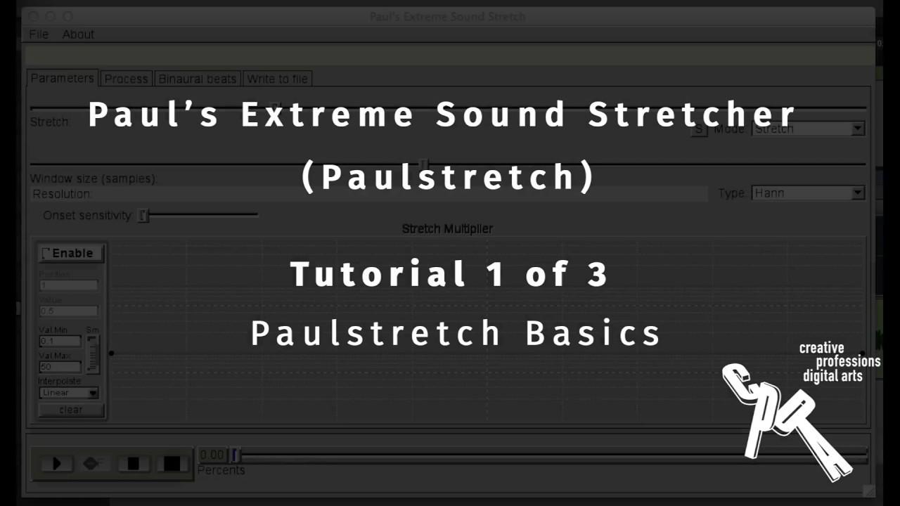 PaulStretch Tutorial 01 - Sound Design - YouTube
