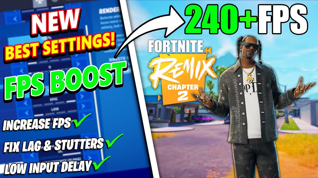 BEST Fortnite Chapter 2 Remix Settings | Fortnite Chapter 2 Remix FPS BOOST Guide - YouTube
