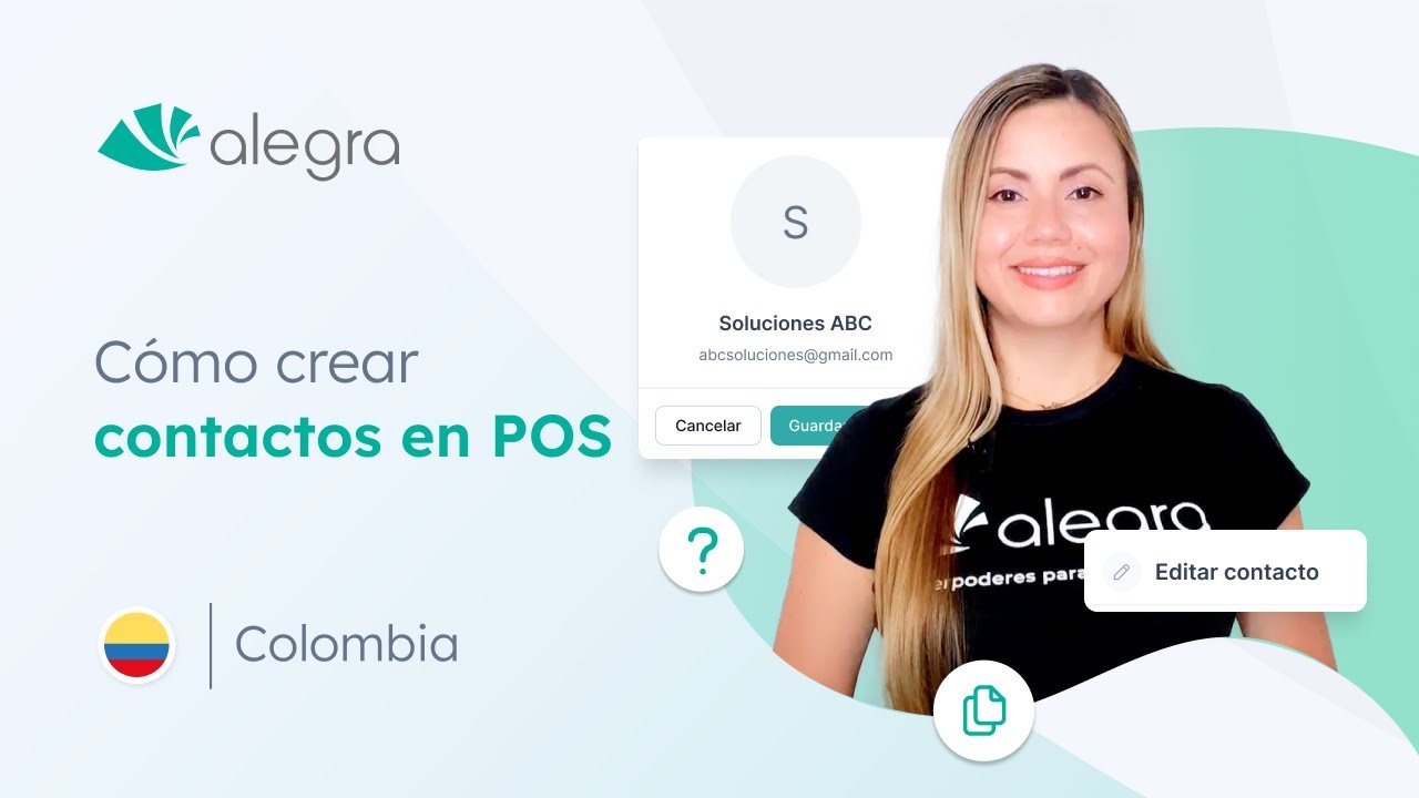 Cómo crear contactos en el POS de manera fácil | Alegra #Colombia - YouTube