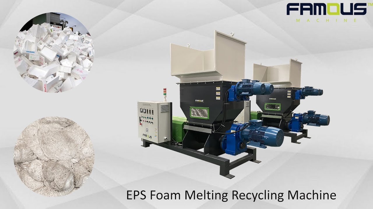 EPS Foam Crushing Hot Melting Machine/EPS Crushing Hot Melt Machine ...
