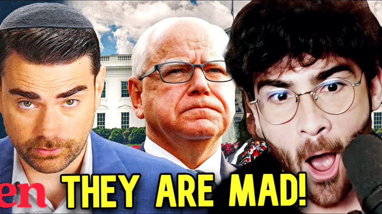 Ben Shapiro is CRYING Over Walz and Kamala | Hasanabi reacts - YouTube