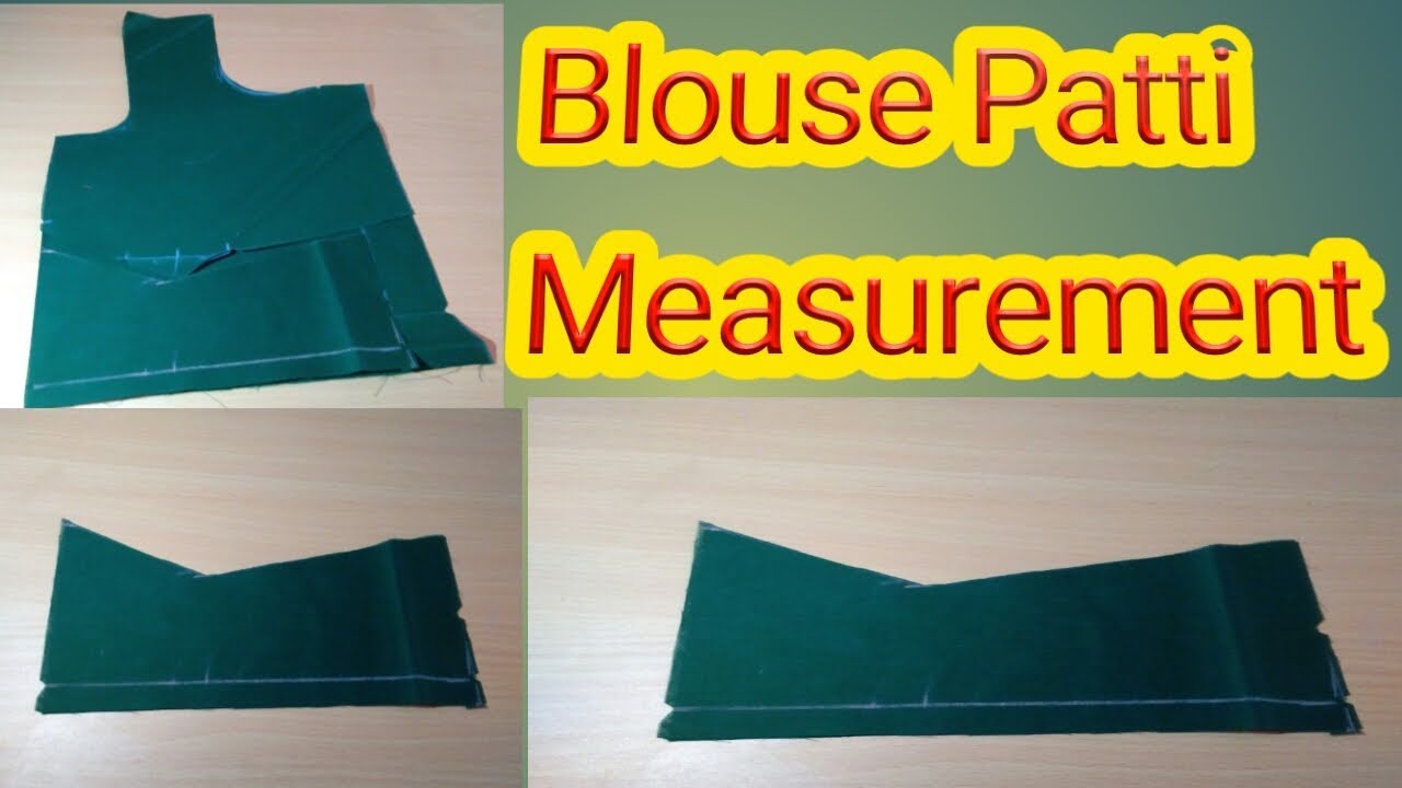 Blouse Patti Measurement || Patti measurement in tamil - YouTube