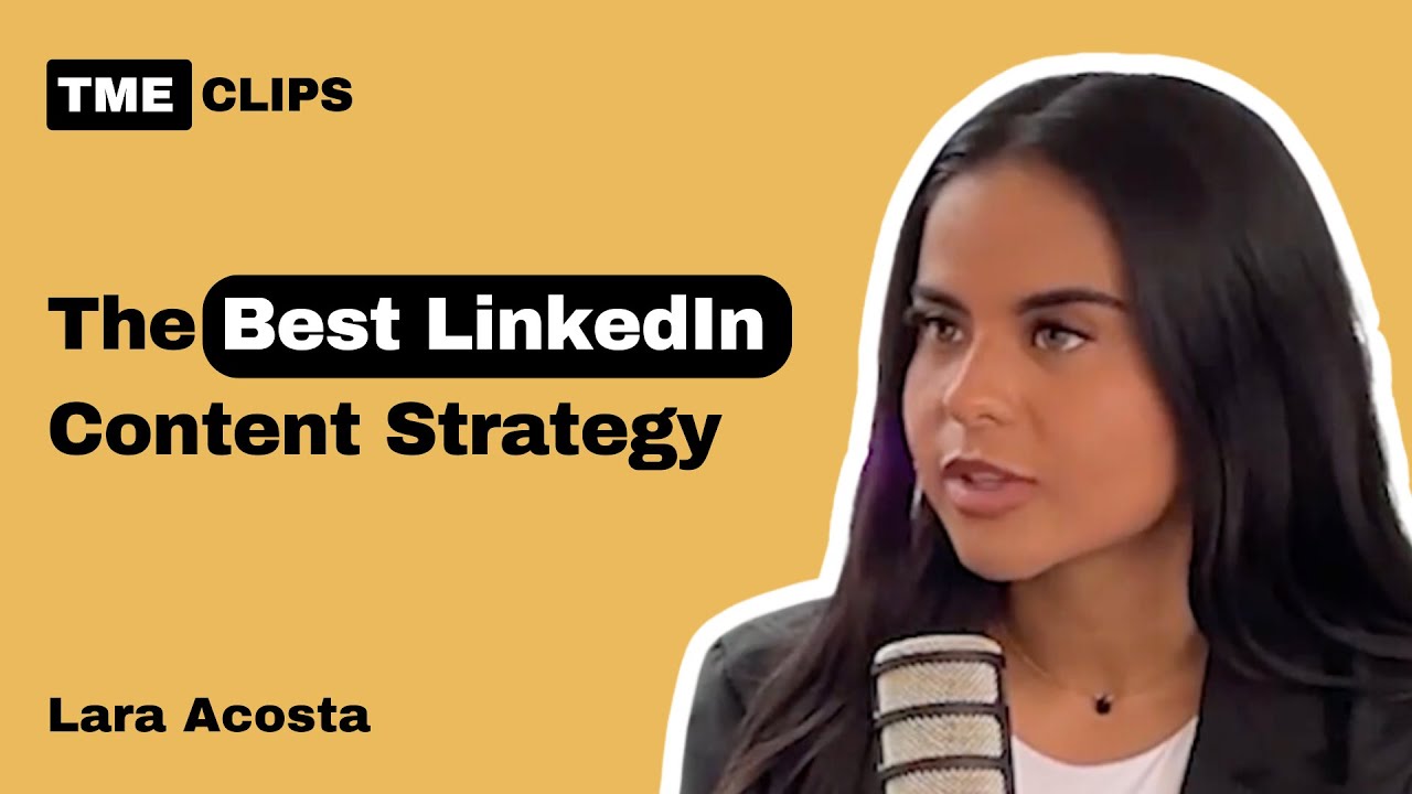 How to Build an Audience on LinkedIn – Lara Acosta | TME Clips - YouTube