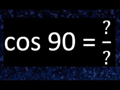 cos 90 - YouTube