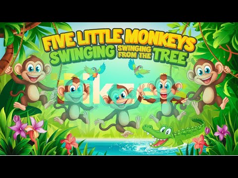 Five Little Monkeys Swinging in the Tree | Fun Counting Song for Kids ...