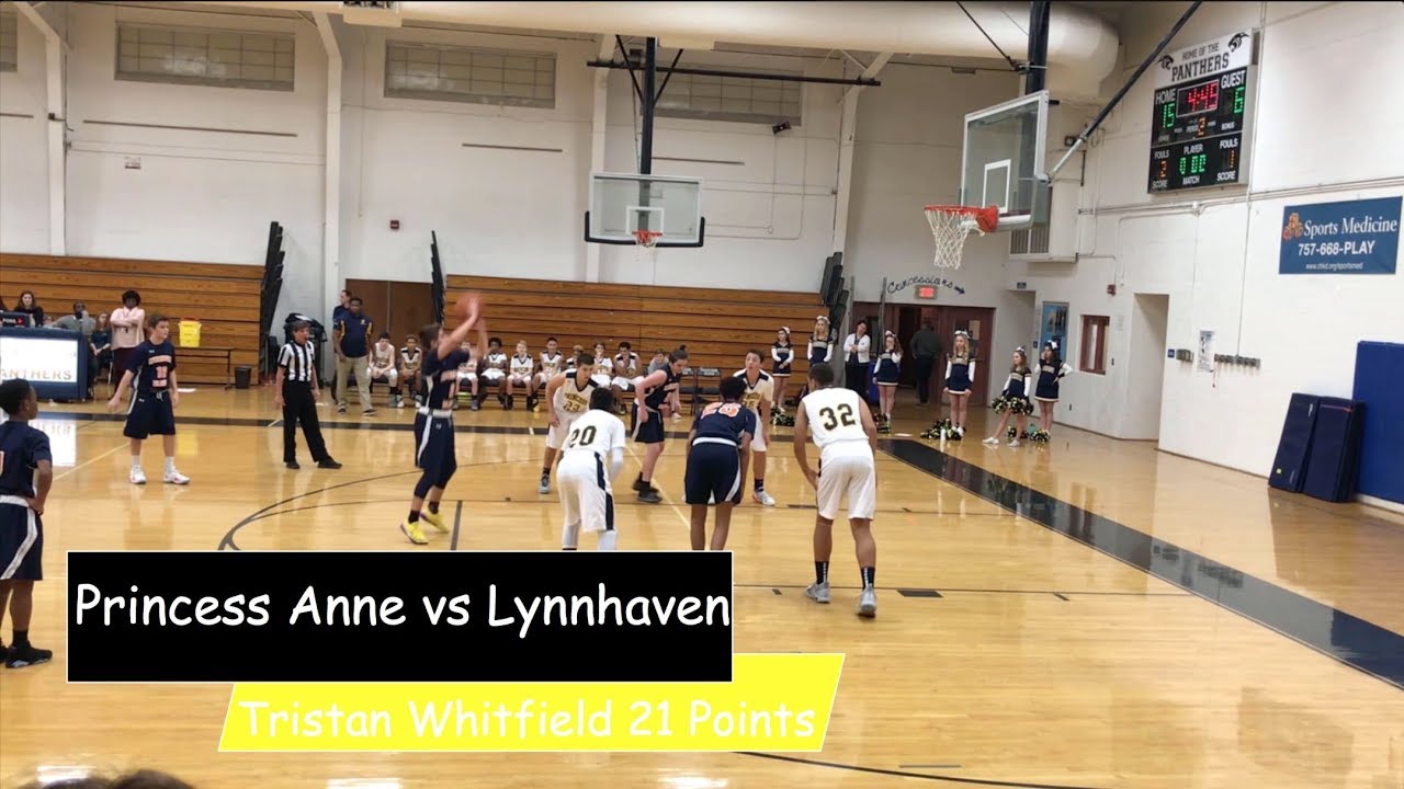 Princess Anne Middle School basketball vs Lynnhaven Middle - YouTube