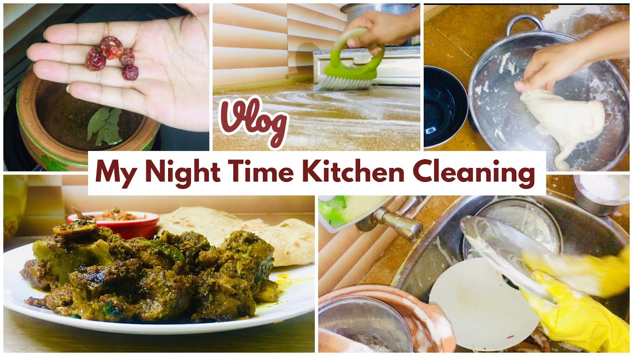 My Night Time Kitchen Cleaning Routine | Beef Roast Recipe - YouTube