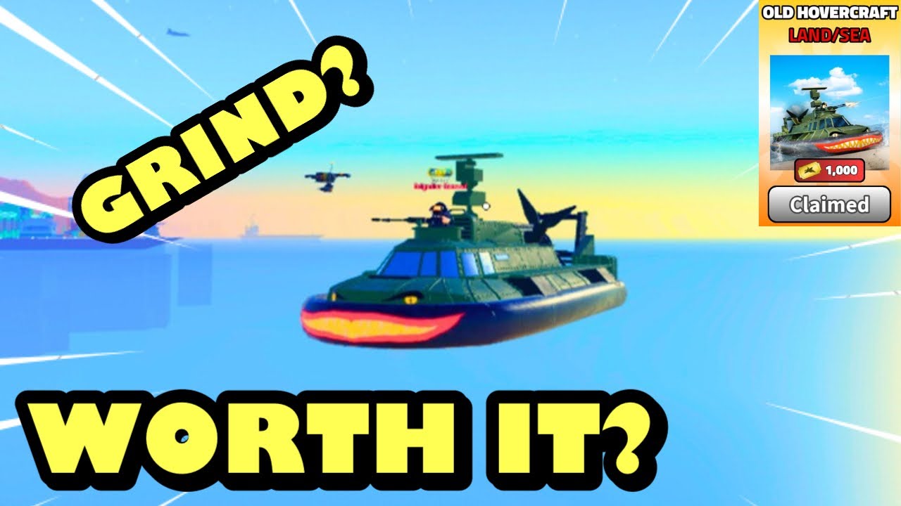IS THE OLD HOVERCRAFT WORTH THE GRIND IN ROBLOX MILITARY TYCOON? - YouTube