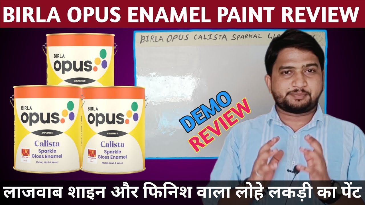 BIRLA OPUS ENAMEL PAINT REVIEW | #thepaintguru #birlaopus - YouTube