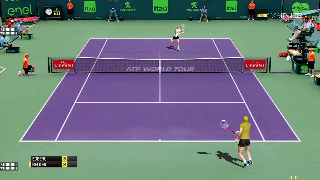 Edberg vs Becker | Finale Masters1000 Miami 1991 | Légendes Ép.35 ...