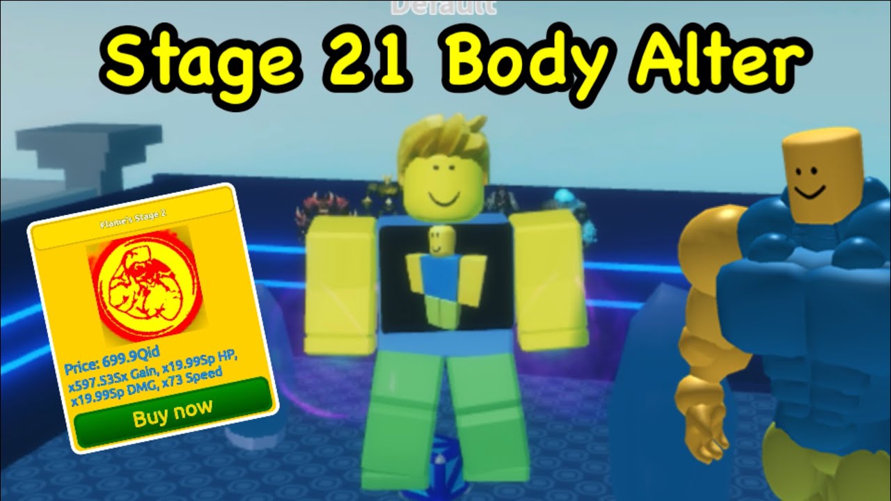I Unlocked Stage 21 BODY ALTER in Roblox FAST LIFTING SIMULATOR! - YouTube