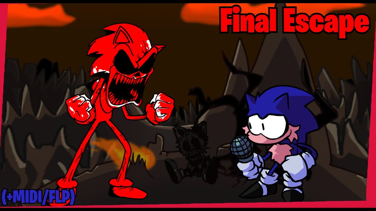 FNF Final Escape (FNF Sonic Exe 3.0) But Exe And Hog Sing It 🎤 FNF ...