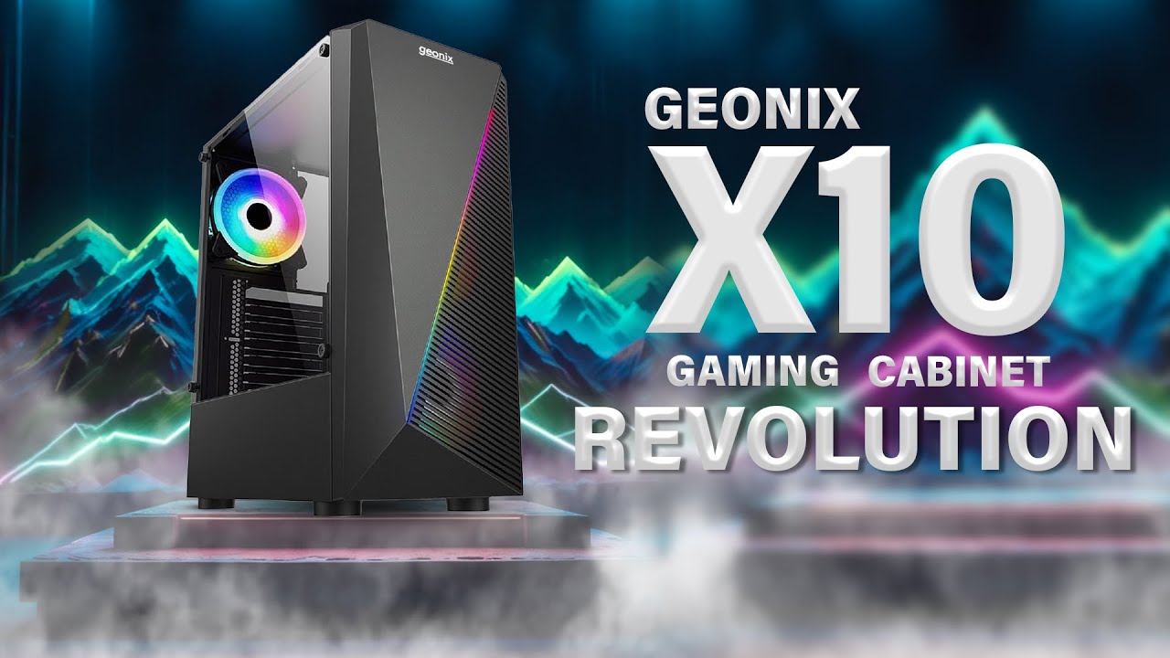 Revolutionary X10 ATX Gaming Cabinet from Geonix | 3 RGB Fans ...