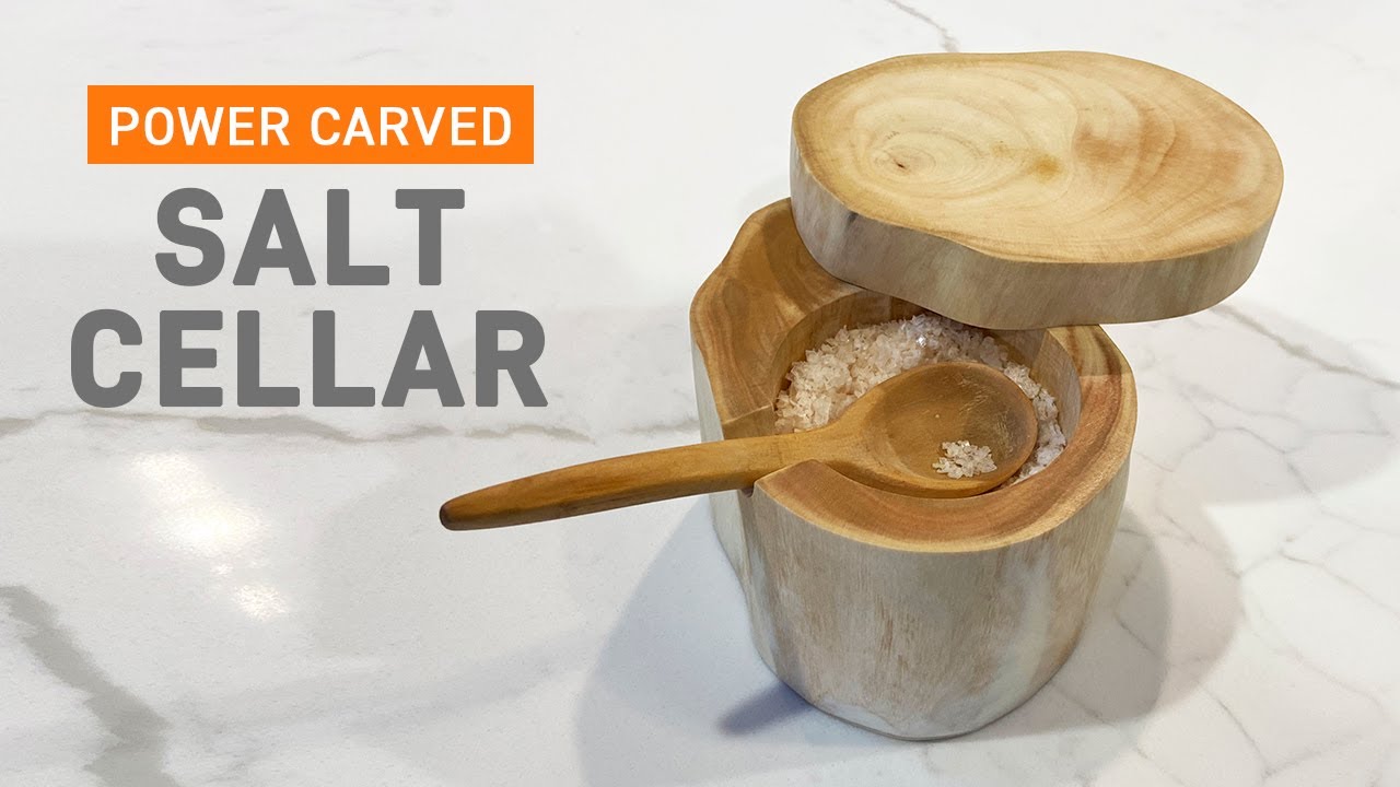 DIY Wood Carved Salt Cellar | Arbortech Tools - YouTube