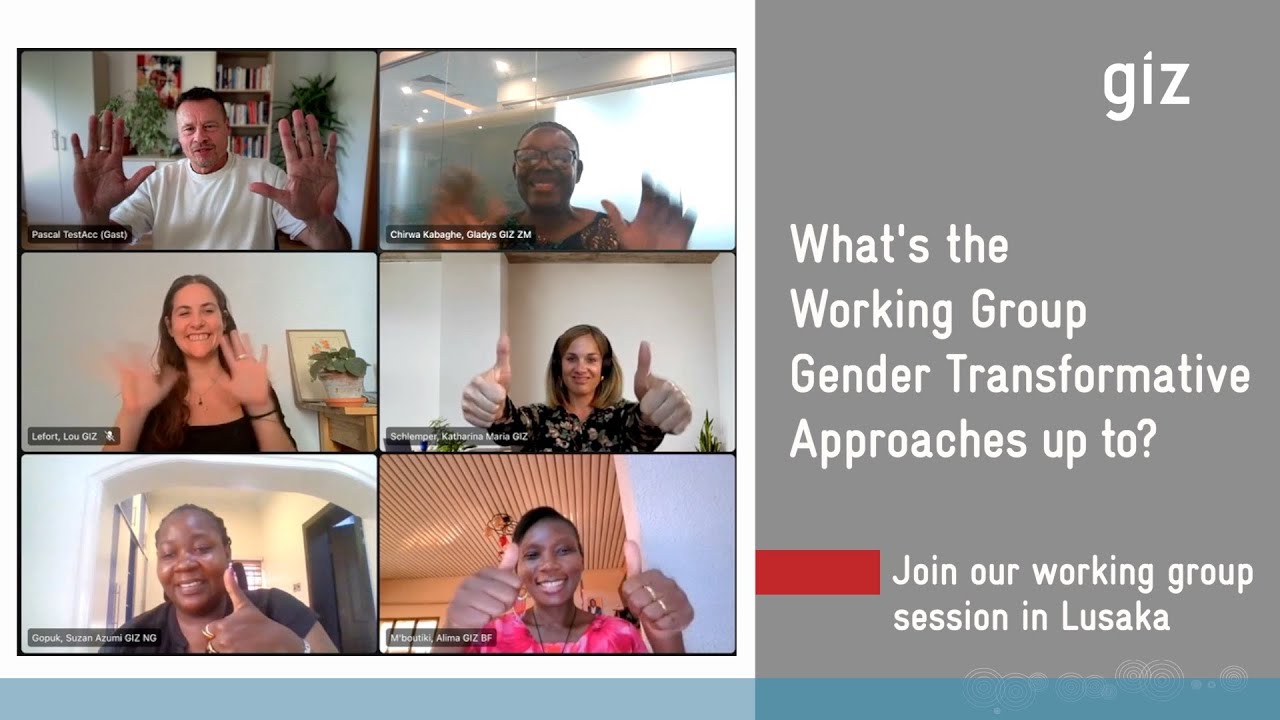 What's the Working Group Gender Transformative Approaches up to? - YouTube