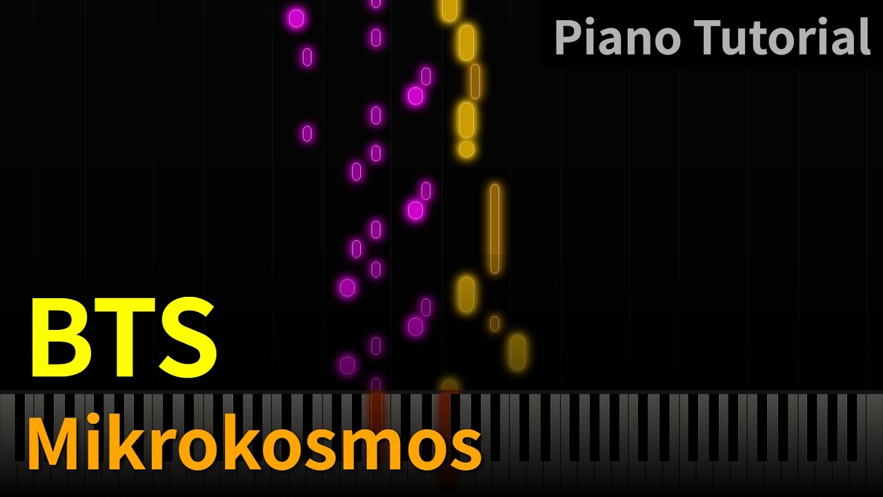 BTS Mikrokosmos MEDIUM Piano Tutorial - YouTube