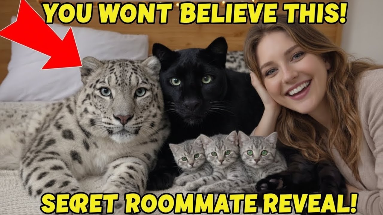 Dad is a BLACK PANTHER, Mom is a SNOW LEOPARD Their hybrid kitten is ...